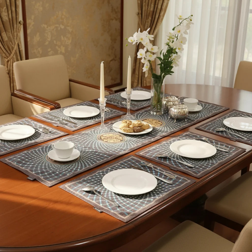 Twilight Dining Dobby Table Linen Set – Crescent Home Store