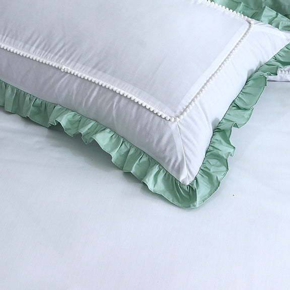 Regal Ruffles Embellished Quilt Cover Set – Crescent Home Store