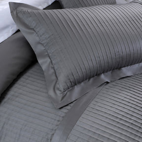 Ash Grey Embellished Quilt Cover Set – Crescent Home Store